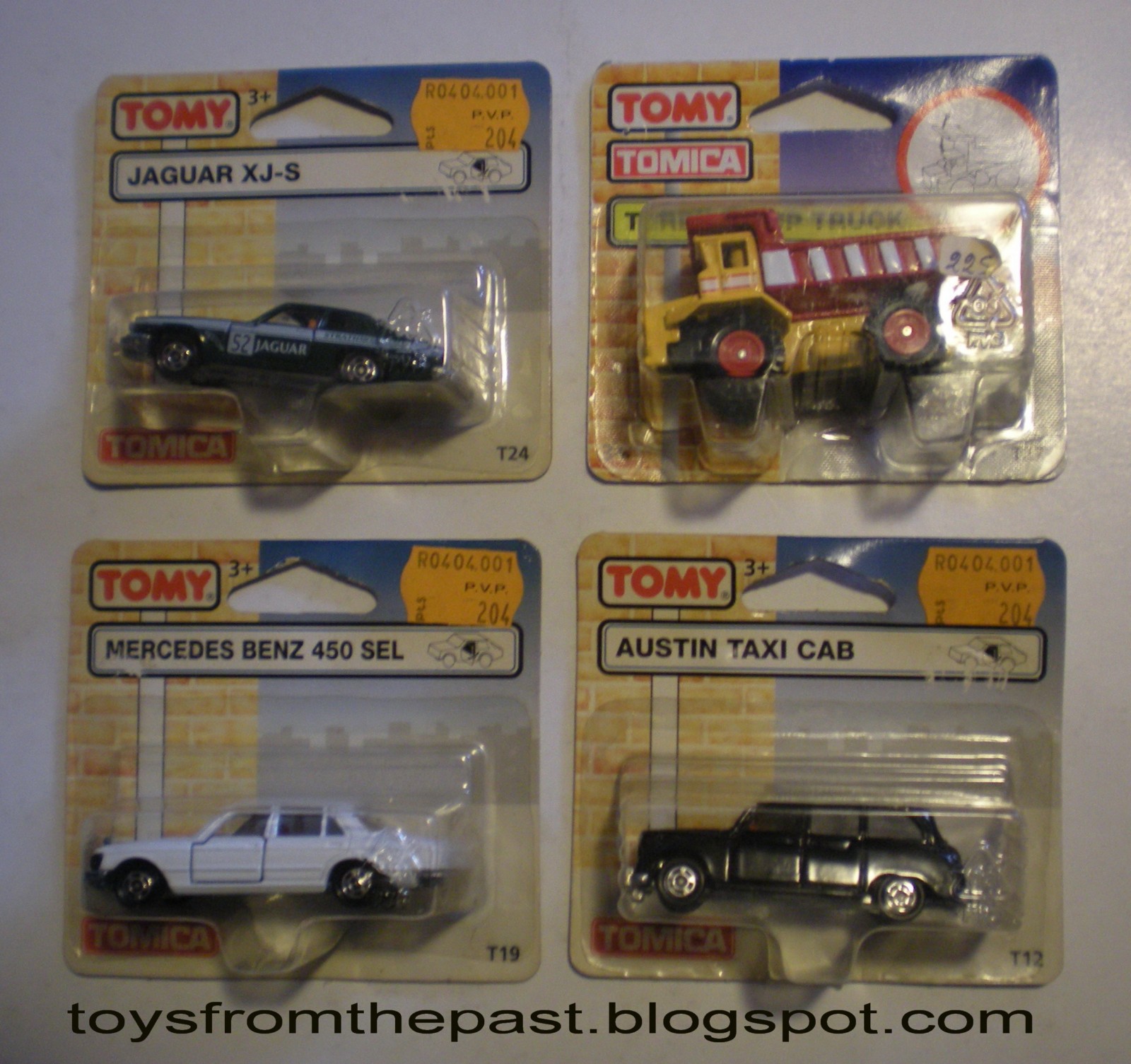 Toys from the Past: #211 TOMICA - AUSTIN TAXI CAB, MERCEDES 450SEL ...