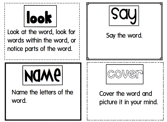 Joyful Learning In KC: Spelling Stategies Look Say Name