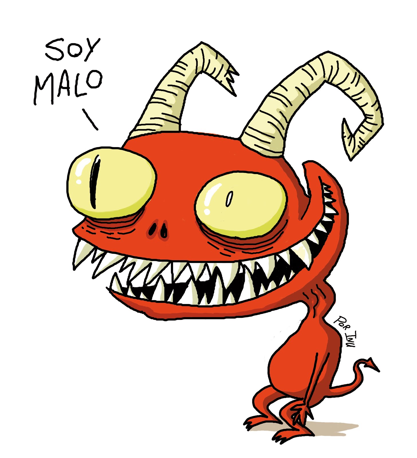 Inu Adventure's: Sticker: SOY MALO
