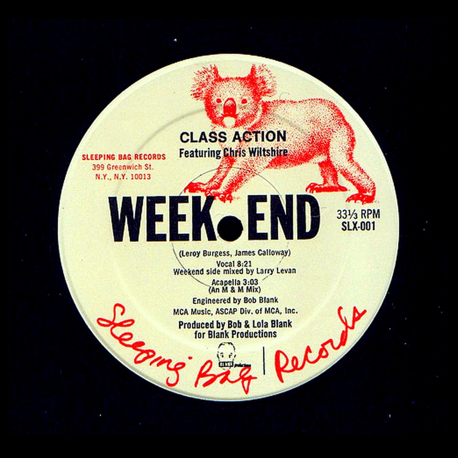 Paradise Garage Trax: Class Action Featuring Chris Wiltshire - Weekend ...