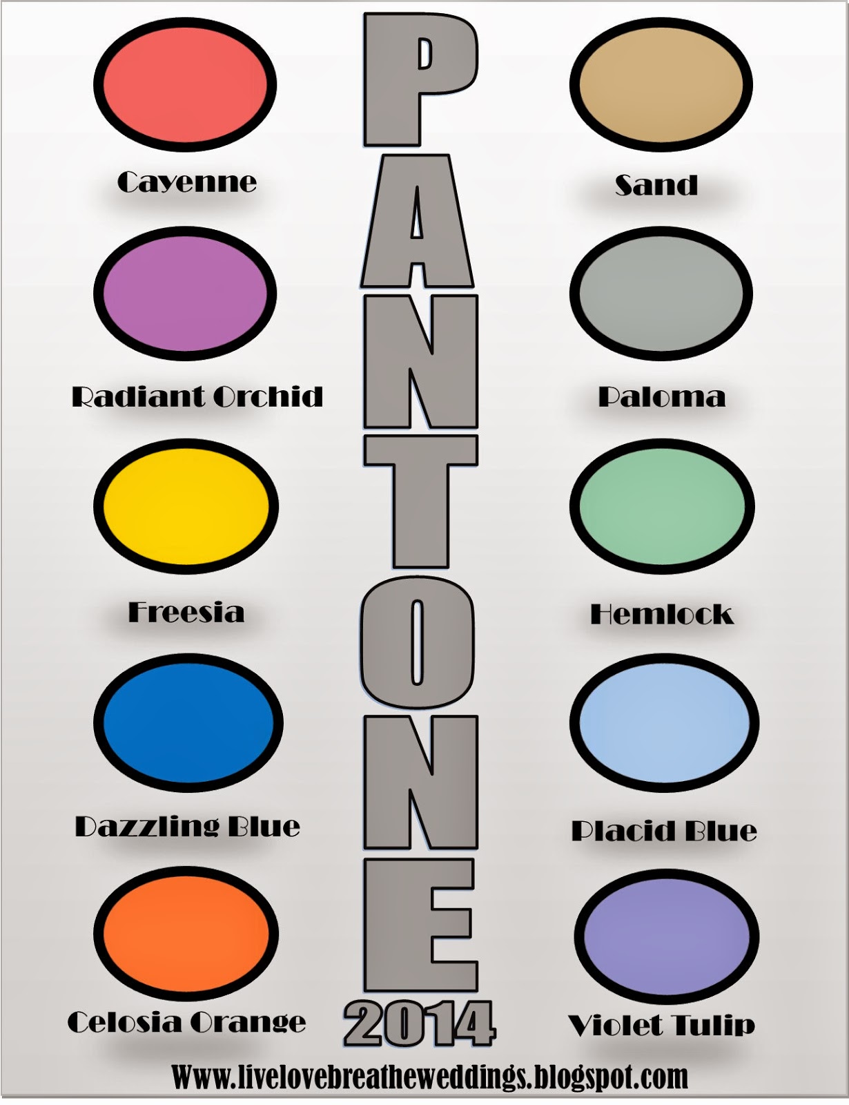Live Love Breathe Weddings: 2014 Wedding Colors