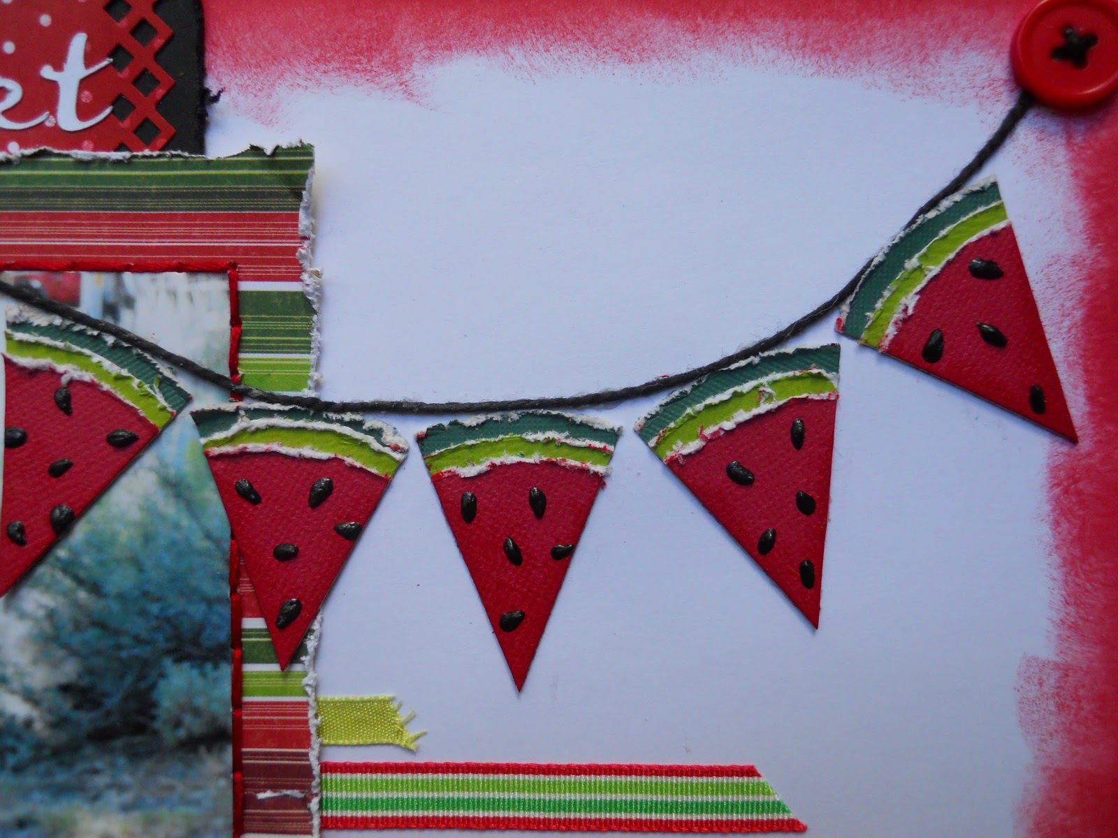 Drea's Scraps of Inspiration: Watermelon banner and July reveal for PMB!