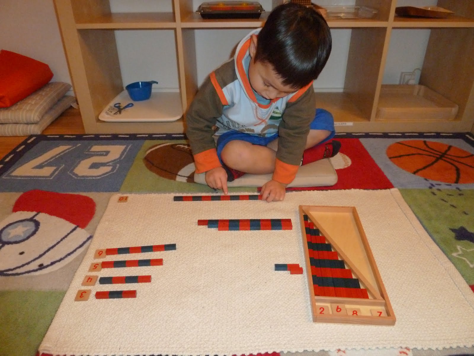 Family FECS: Montessori Activity: Matching Numerals To Number Rods