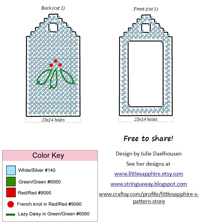 Strings Away!: Free Friday: Charming Christmas Tag