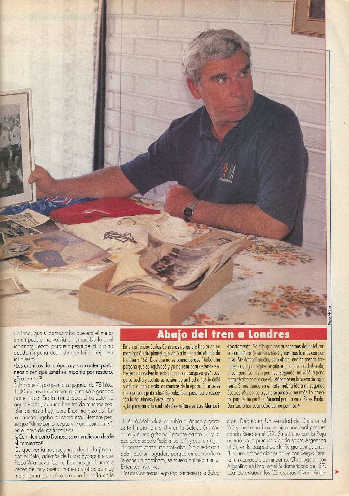 Partidos de la Roja: Carlos Contreras