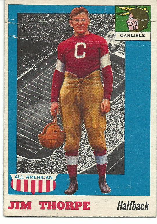 Pack War: Vintage Card Of The Month: 1955 Topps All-American Jim Thrope