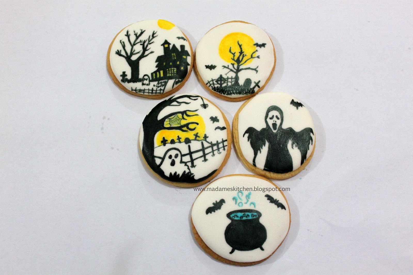 Cookies with Emo Gothic Dark Halloweenie Designs