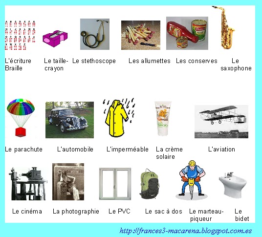 BLOG DE FRANCÉS DE LA E.S.O. (A1): Les inventions françaises