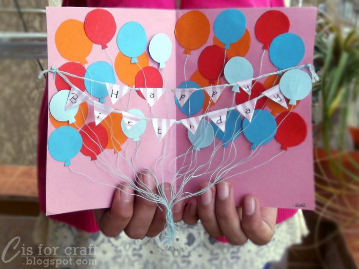 C is for CRAFT!: DIY Balloon Attack Birthday Card