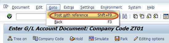 SAP FICO Central: How to Post a Document with Reference in SAP