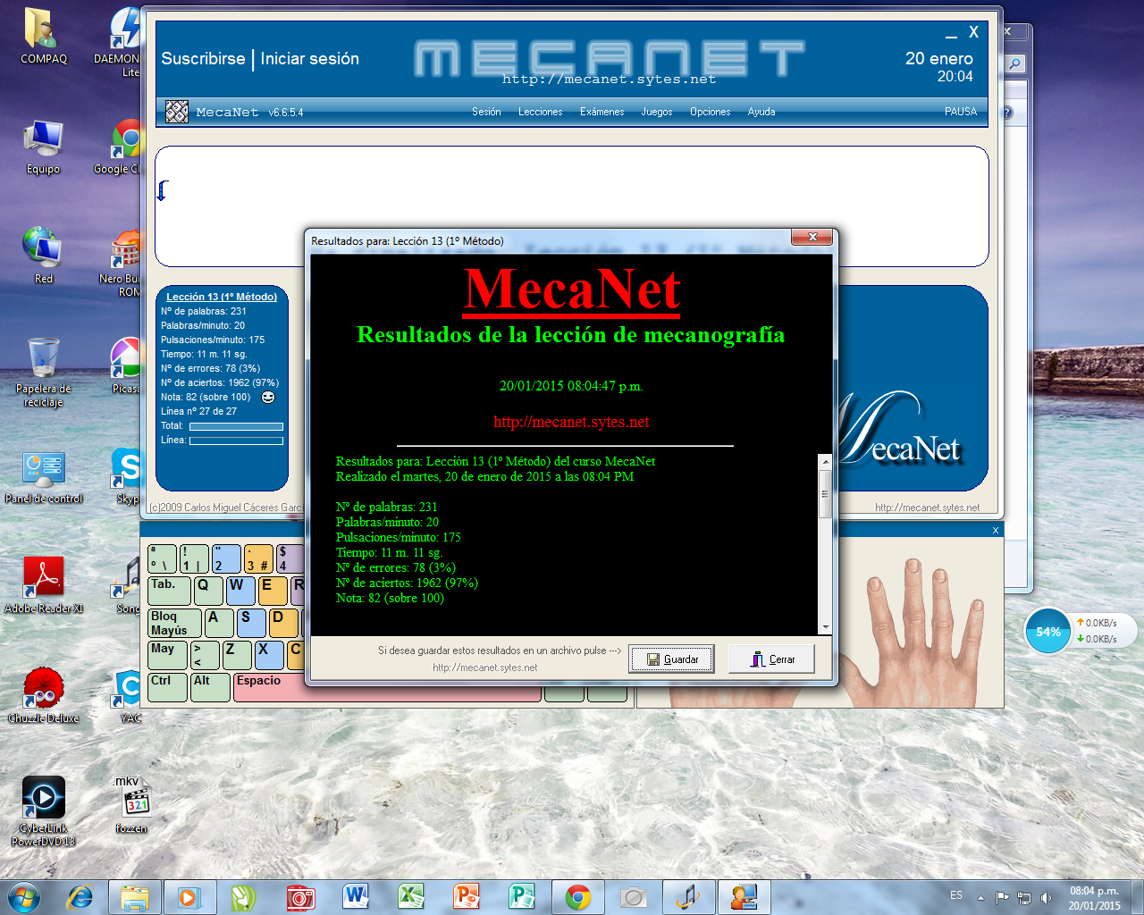Ofimática: Lecciones de MecaNet de la 13 a la 17