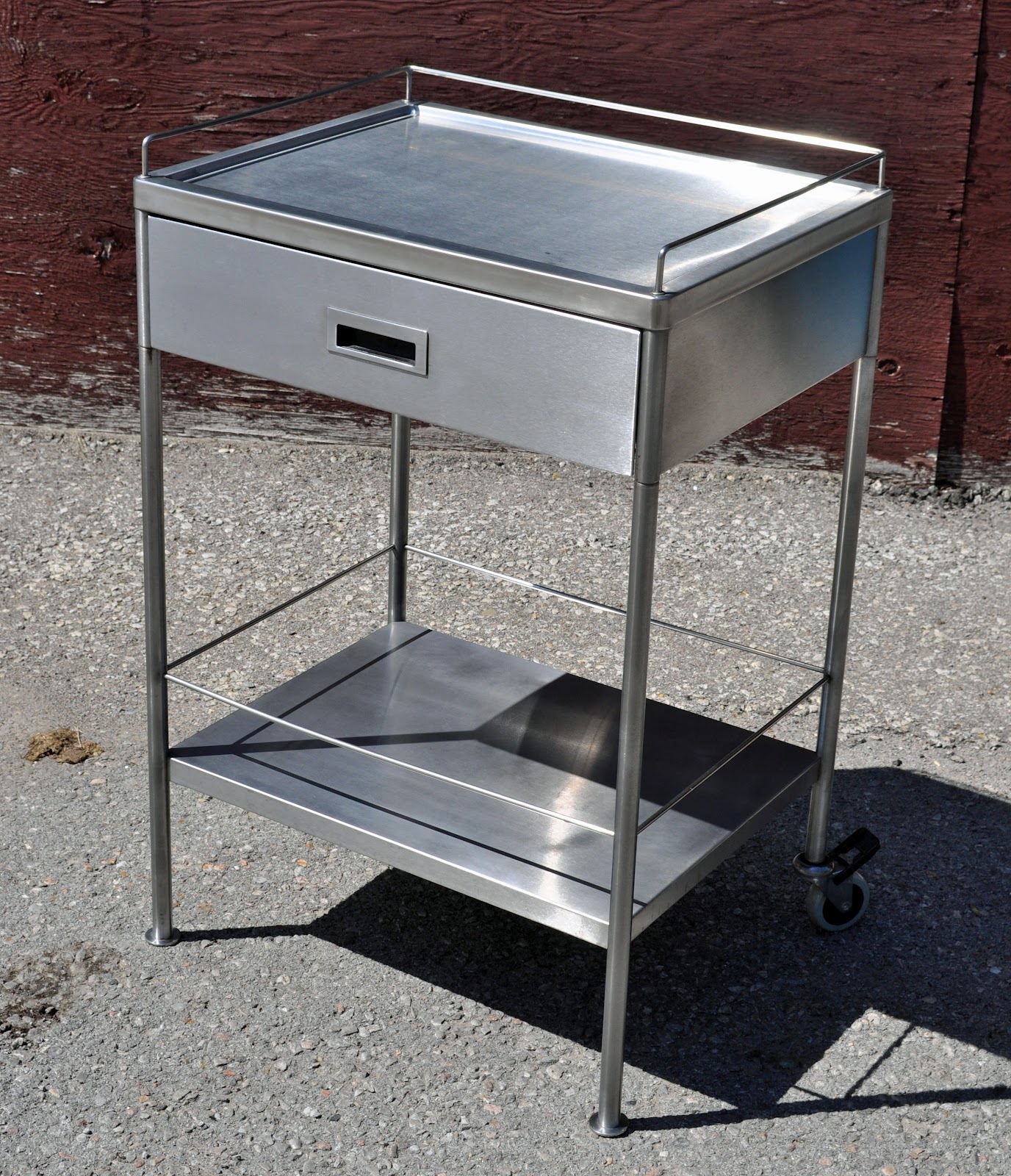 Antiques On Kent: Sold ~ Vintage Stainless Steel Hospital Table