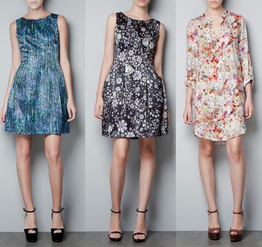 Vestidos estampados Zara, Bershka, Mango 2012 2013 » Blog Atómico