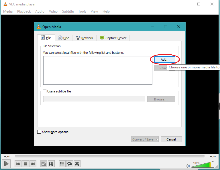 Convert Audio OR Video Files to any format with VLC Media Player