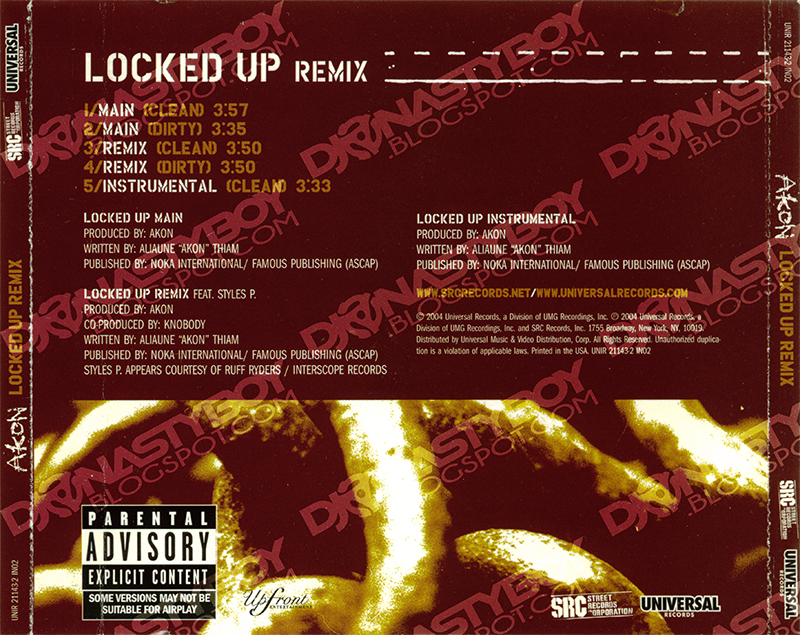 Promo, Import, Retail CD Singles & Albums: Akon - Locked Up - (Remix ...