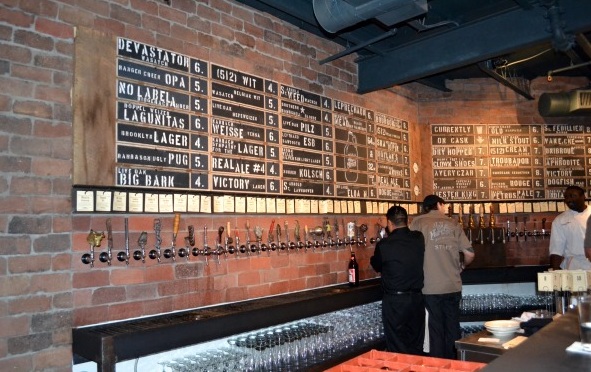 beer taps in wall - Google Search | Beer taps, Brew pub, Beer tower