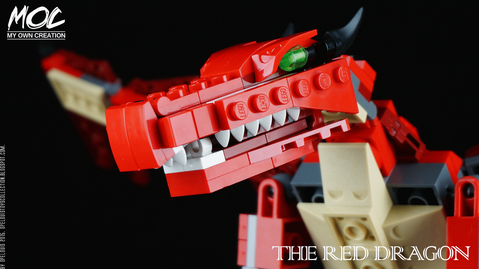 Opelouis's Toys Collection: (LEGO MOC) THE RED DRAGON. (from creator 31032)