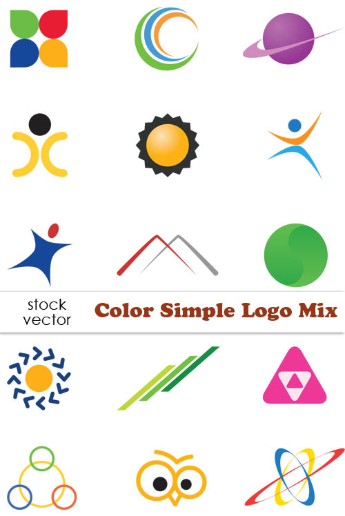 Vectors - Color Simple Logo Mix - Adobe Plus