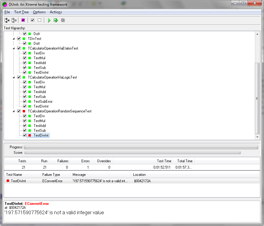 18-ть лет с Delphi: Testing of calculator №6.2.1. Applying of ...