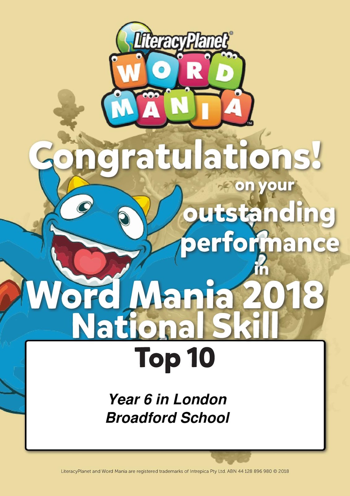 Broadford Primary: Word Mania - Finalists!