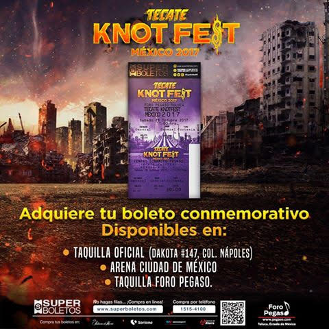 Boletos de Knotfest, nuevos precios y beneficios | La Cartelera Mx