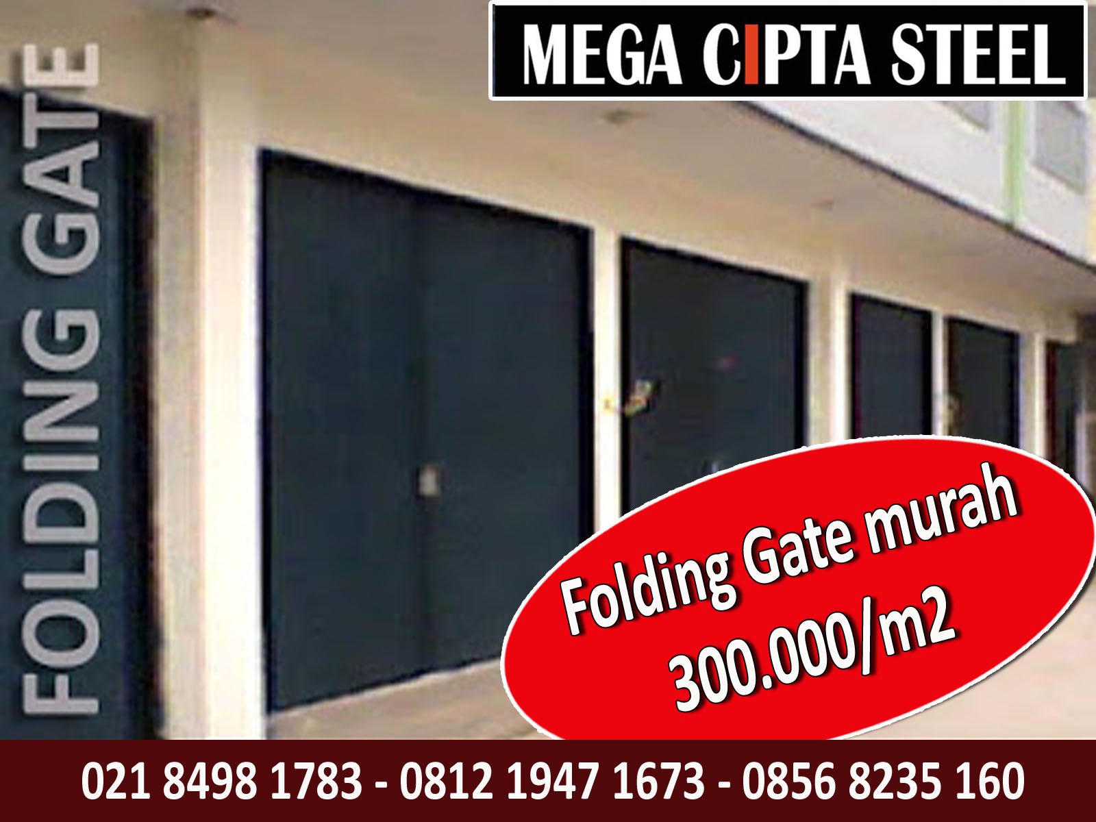GAMBAR FOLDING GATE PVC ROLLING DOOR MURAH JAKARTA BEKASI DEPOK