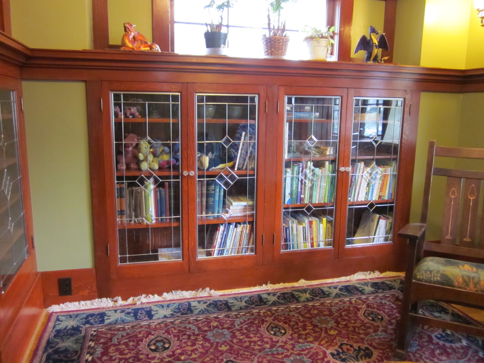 Laurelhurst Craftsman Bungalow: Parlor Leaded Glass Complete!!