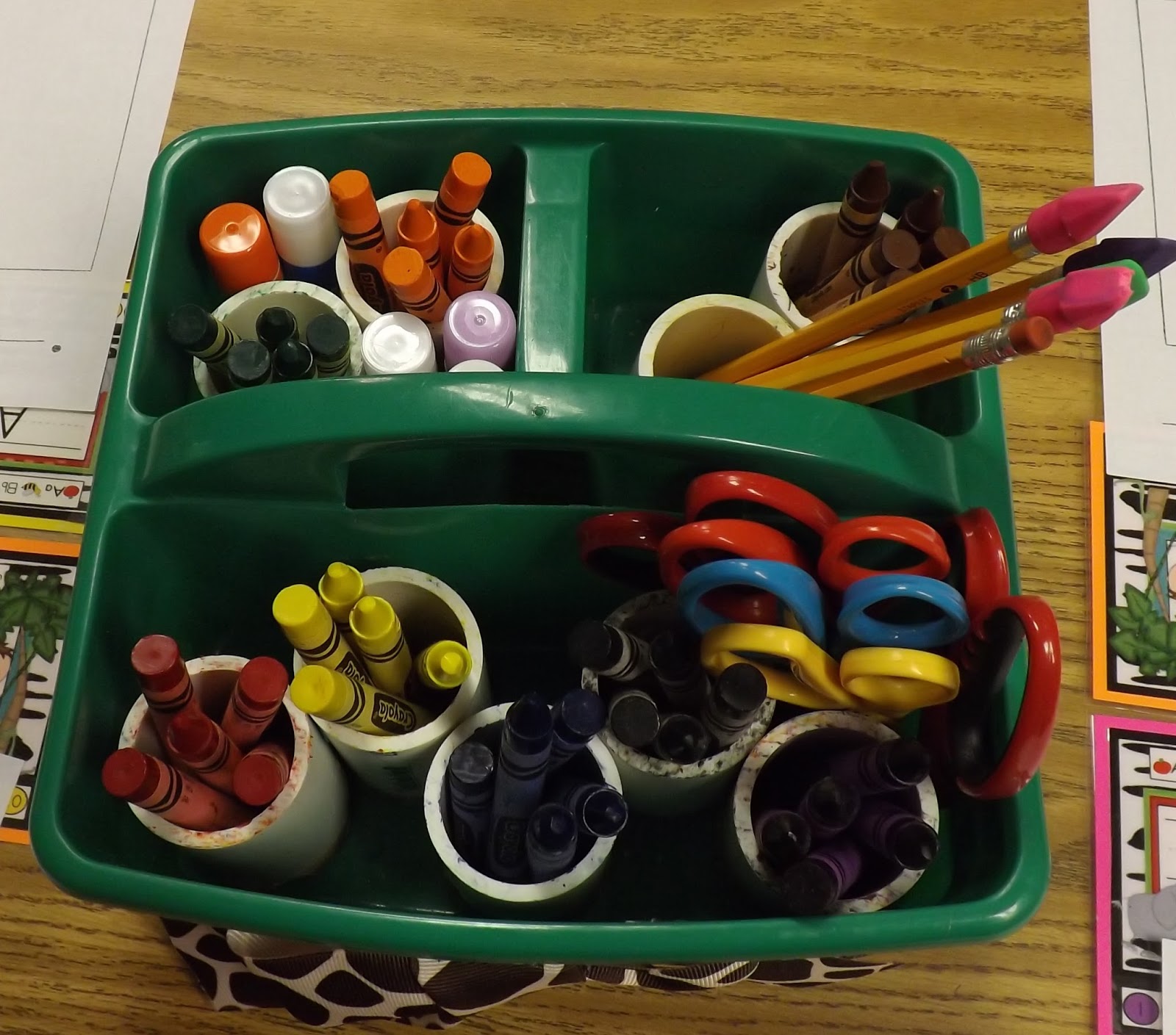 It's a Jungle Out There! A Kindergarten Blog: My Table Caddies This ...