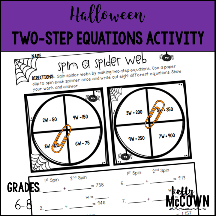Kelly McCown: Halloween Middle School Math Activities & Games