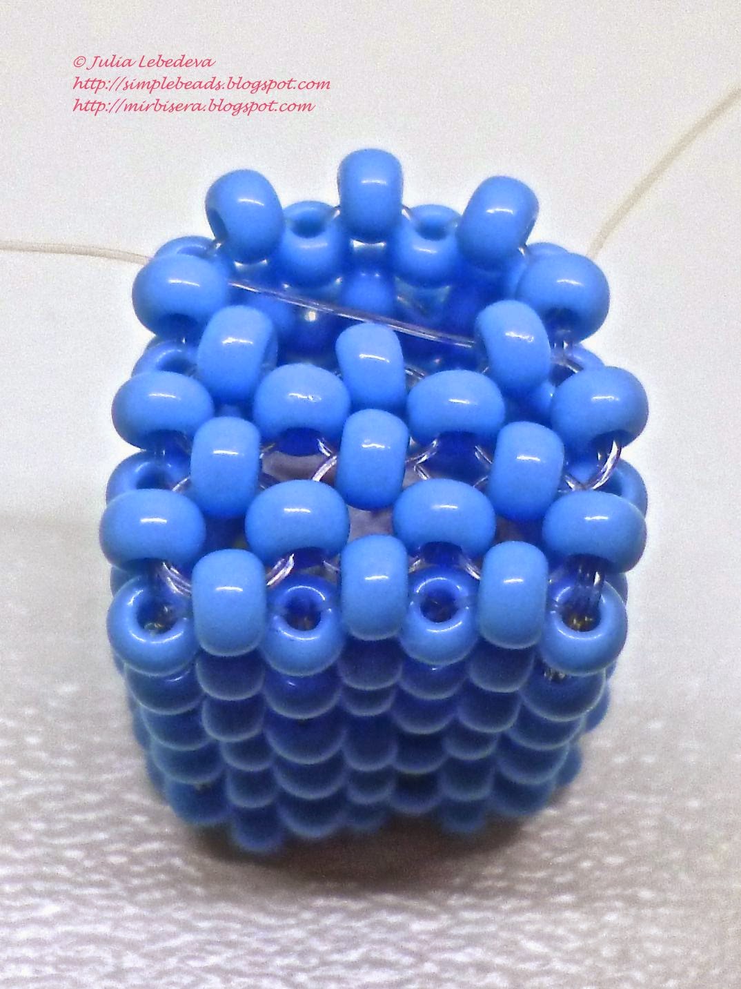 Beading for the very beginners: Basics of Right Angle Weave. Part 2 ...