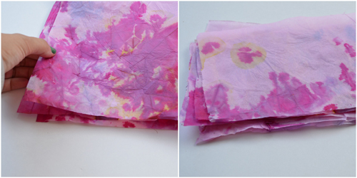 iLoveToCreate Blog: DIY Tie Dyed Tissue Paper