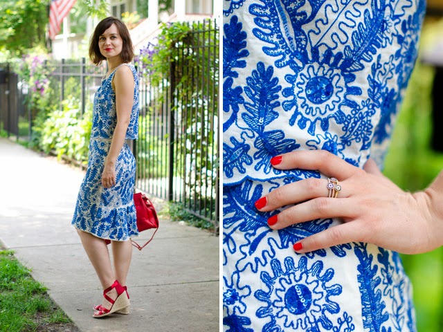 Daydream Delightful: Embroidered In Blue