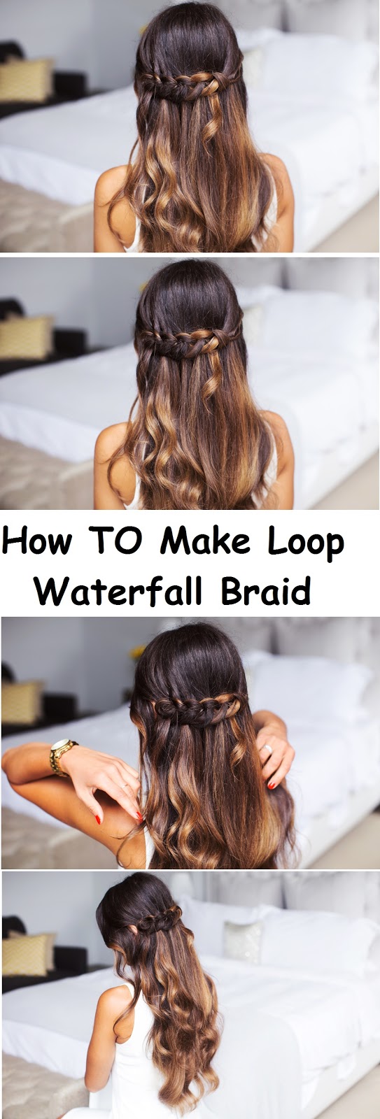 How TO Make Loop Waterfall Braid - my tips favorite
