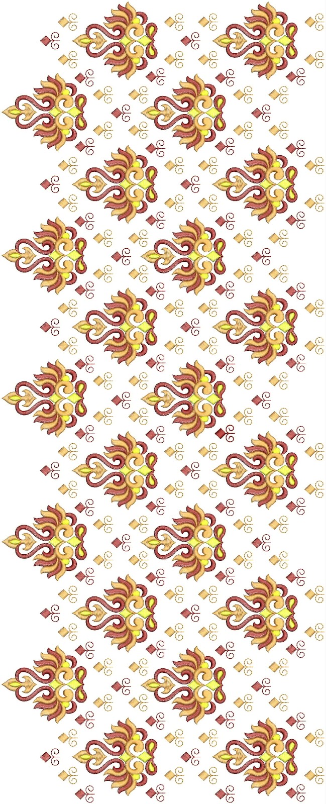 EmbDesignTube: Simple Floral Jaal Embroidery Designs