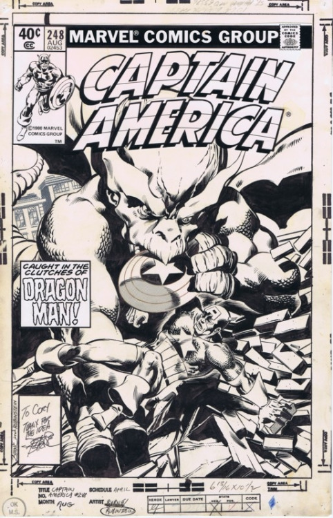 Marvel Comics of the 1980s: 1980 - Anatomy of a Cover - Captain America ...