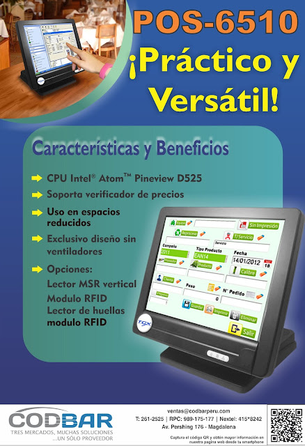Codbar productos: Equipo All in One POS-6510 ¡Precio y calidad a su ...