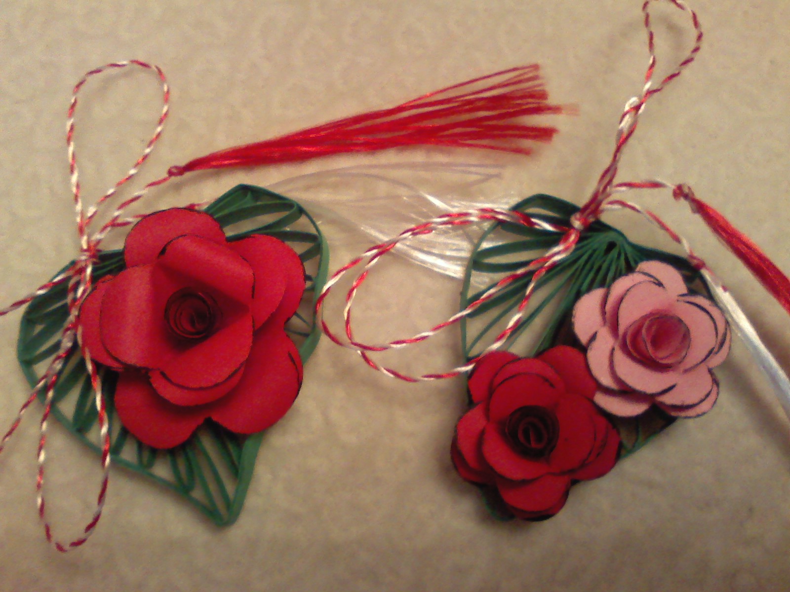 Creatie si bijuterii din hartie: Martisoare