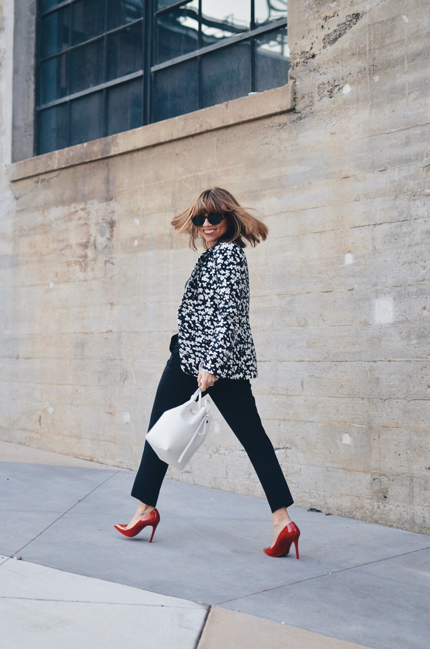 Monday Work Outfit - Wearing Floral And Color | MY SMALL WARDROBE