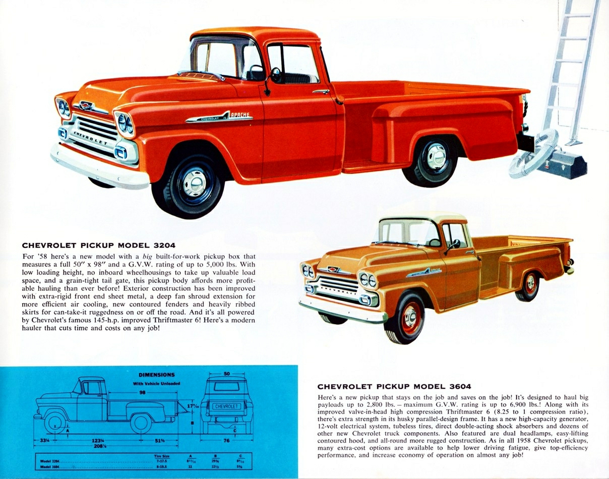 New 1956 Chevrolet Task Force Trucks Lineup ~ Vintage Everyday