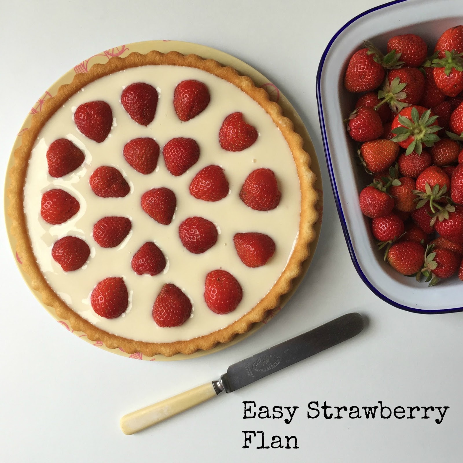 The Mummy Diary: Summer, Strawberry Picking & an Easy Strawberry Flan