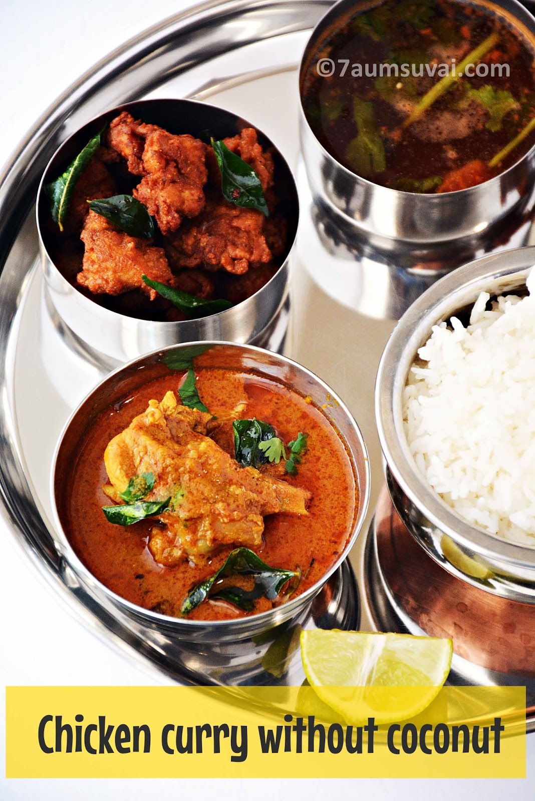 Kozhi kuzhambu/Chicken curry without coconut/Recipes with video / Non ...