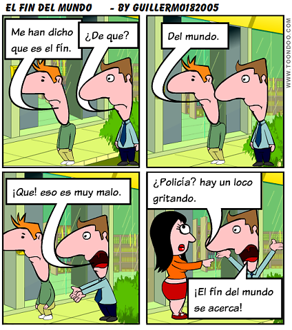 EL BLOG DE 6º C: El fín del mundo, cómic