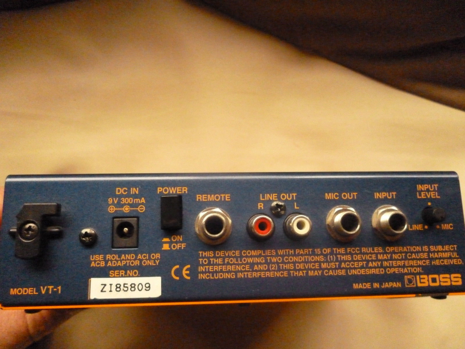 MATRIXSYNTH: Boss VT-1 Vintage Voice Transformer Vocoder SN ZI85809