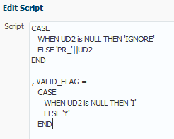 Using SQL to map Null values to Ignore in Data Management