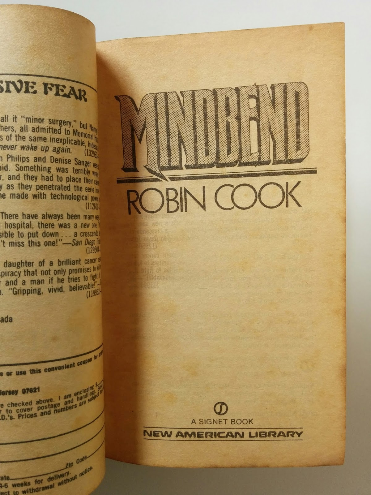 Mindbend - Robin Cook | Aksiku Toko Buku Bekas Online