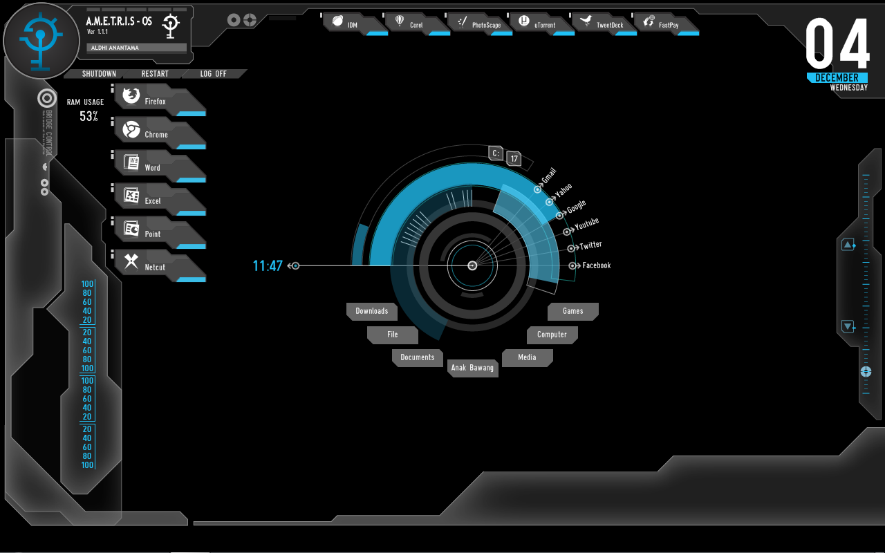 Membuat Desktop yang Elegan dan Modern dengan Rainmeter ~ Harian ...