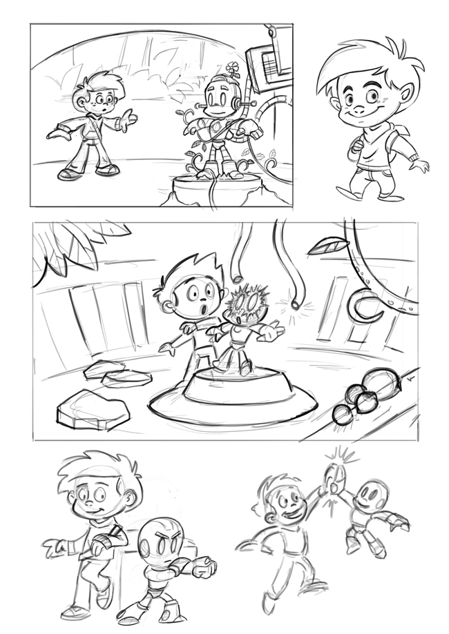 Learning drawing principles: Story