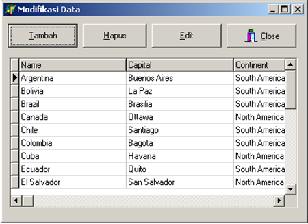 RAHMA YUNITA: Contoh Program Database Sederhana / Delphi