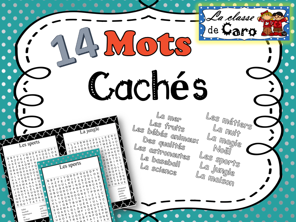la classe de caro.: 14 Mots cachés Imprimables