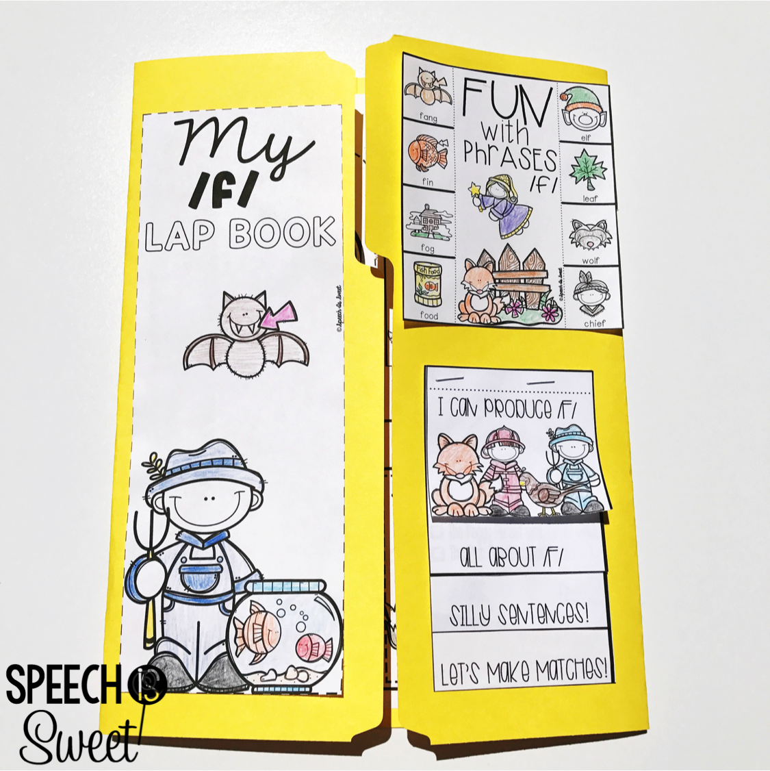 Articulation Lap Book Tutorial (plus freebie!) - Speech is Sweet